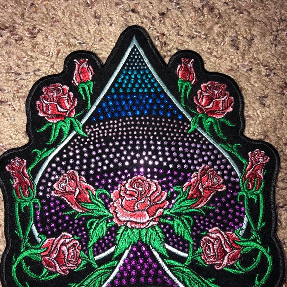 hot leathers | Other | Hot Leathers Spade And Roses Biker Patch 8 ...
